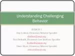 PPT - Understanding Challenging Behavior PowerPoint Presentation, free ...