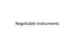 PPT - Chapter 10 Negotiable instrument law PowerPoint Presentation ...