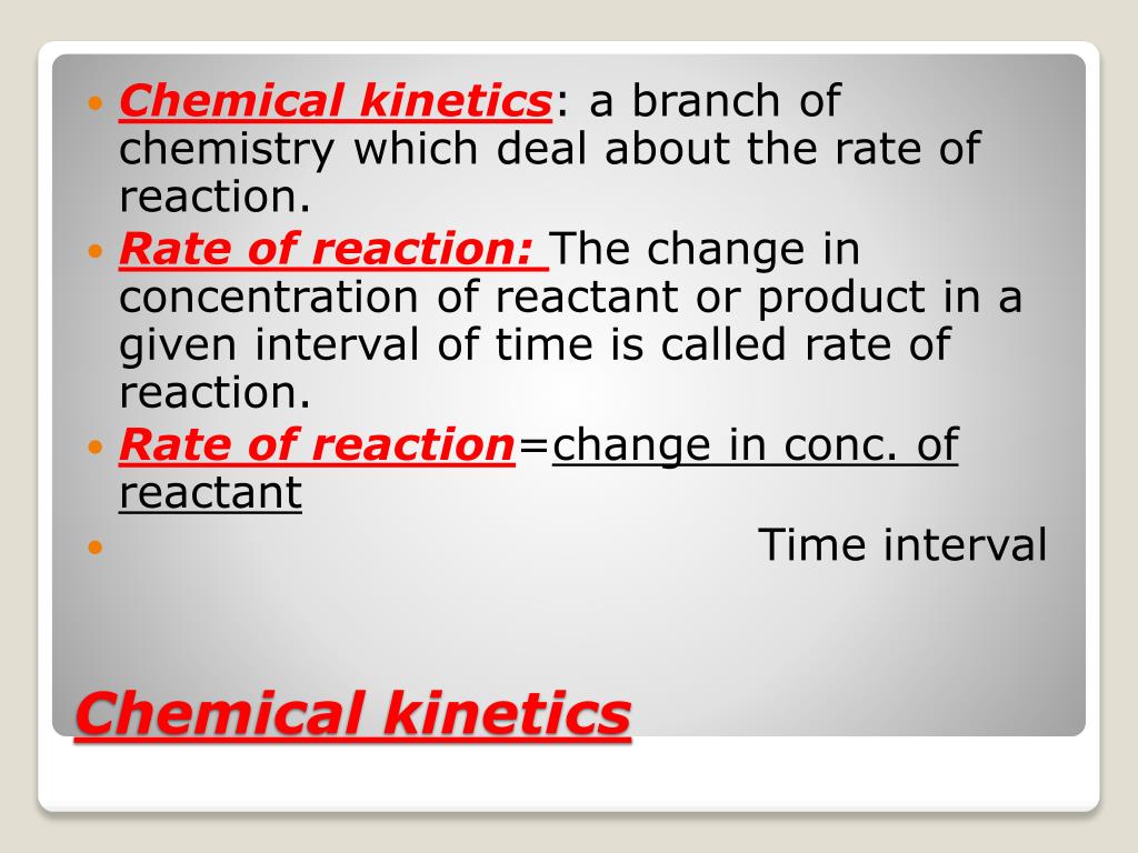 PPT - Chemical kinetics PowerPoint Presentation, free download - ID:1907290