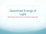 PPT - Chemistry 1 Chapter 5 Part I Light and Quantized Energy ...