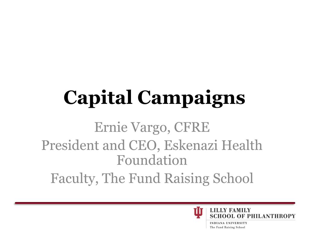 PPT - Capital Campaigns PowerPoint Presentation, free download - ID:1910440