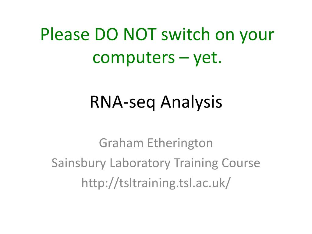 PPT - RNA- seq Analysis PowerPoint Presentation, free download - ID:1910703