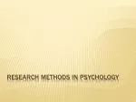 PPT - Research Methods in Psychology PowerPoint Presentation, free ...