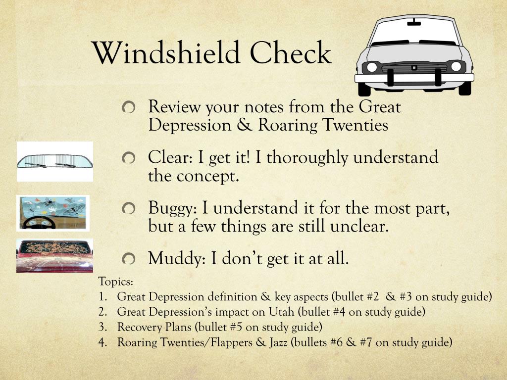 PPT - Windshield Check PowerPoint Presentation, free download - ID:1915556