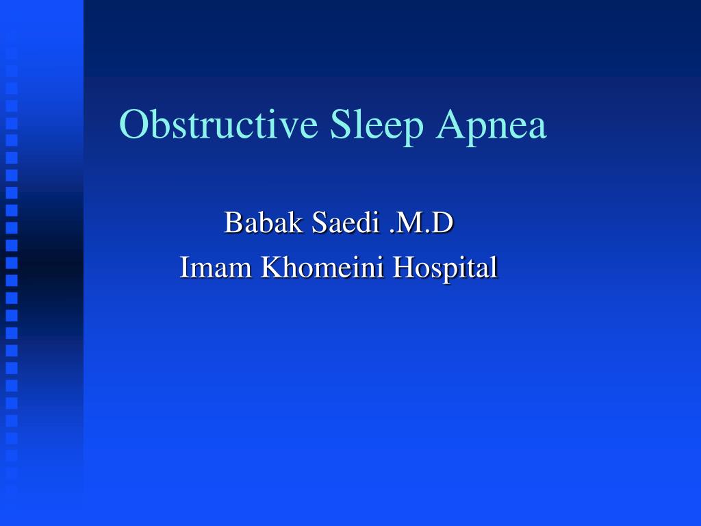PPT - Obstructive Sleep Apnea PowerPoint Presentation, free download ...