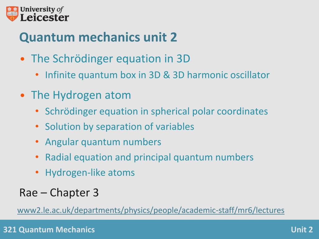 PPT - Quantum mechanics unit 2 PowerPoint Presentation, free download ...