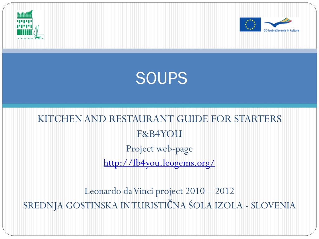PPT - SOUPS PowerPoint Presentation, free download - ID:1920538