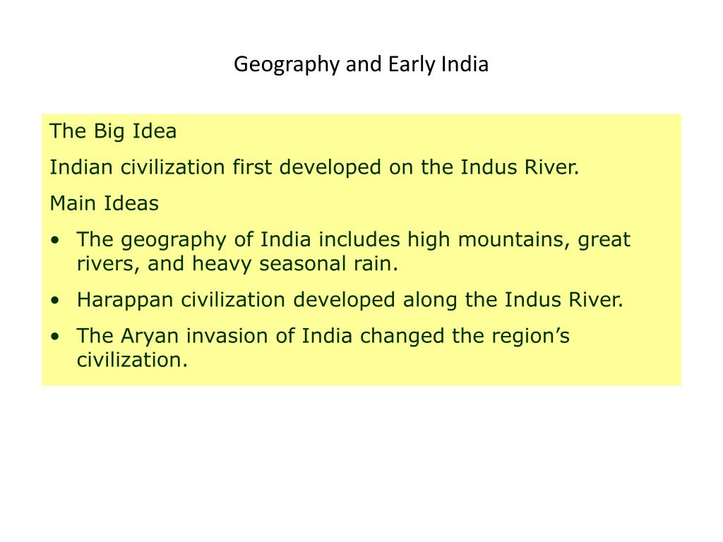PPT - Geography and Early India PowerPoint Presentation, free download ...
