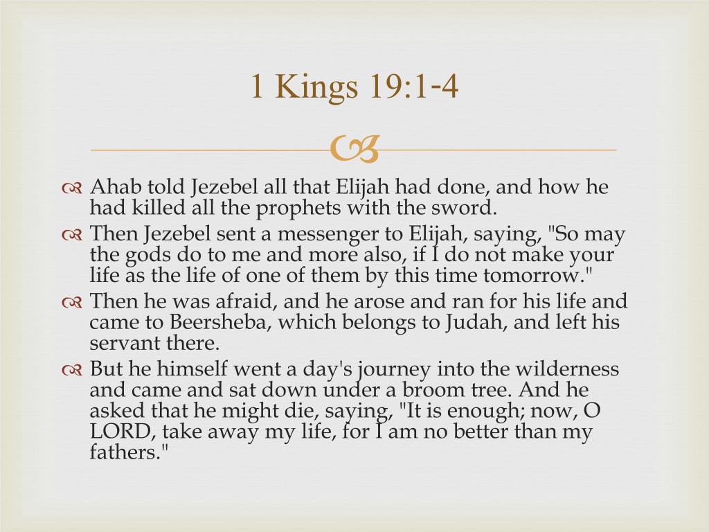 PPT - 1 Kings 19:1-4 PowerPoint Presentation, free download - ID:1921921