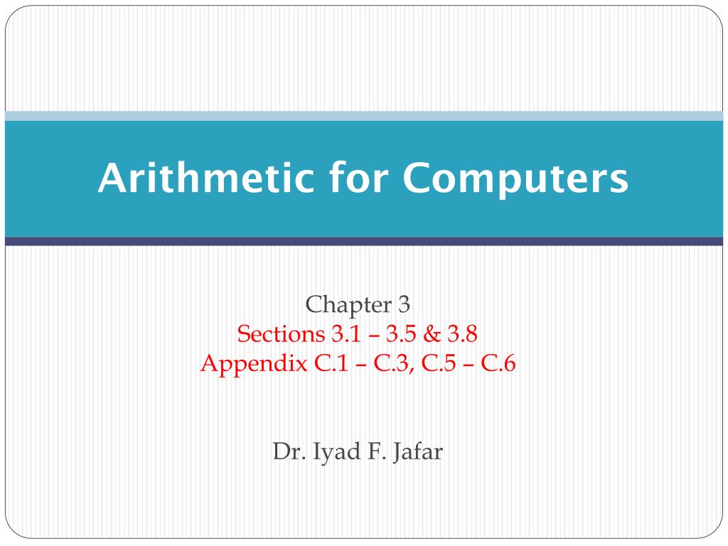 PPT - Arithmetic for Computers PowerPoint Presentation, free download ...