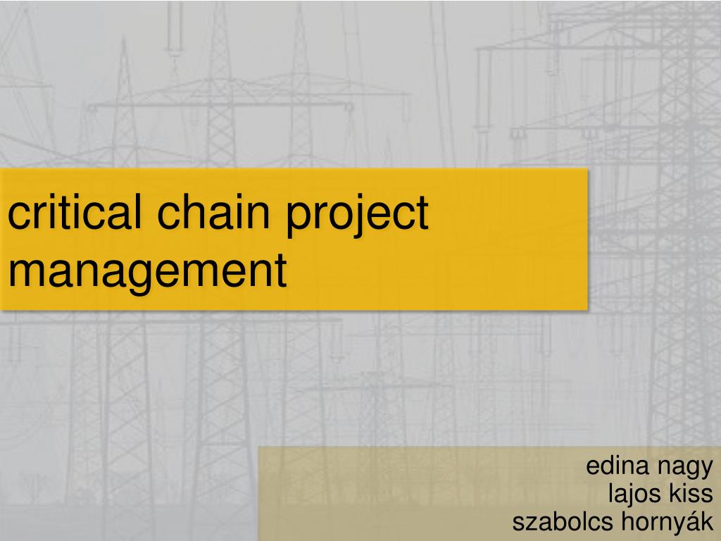 PPT - critical chain project management PowerPoint Presentation, free ...