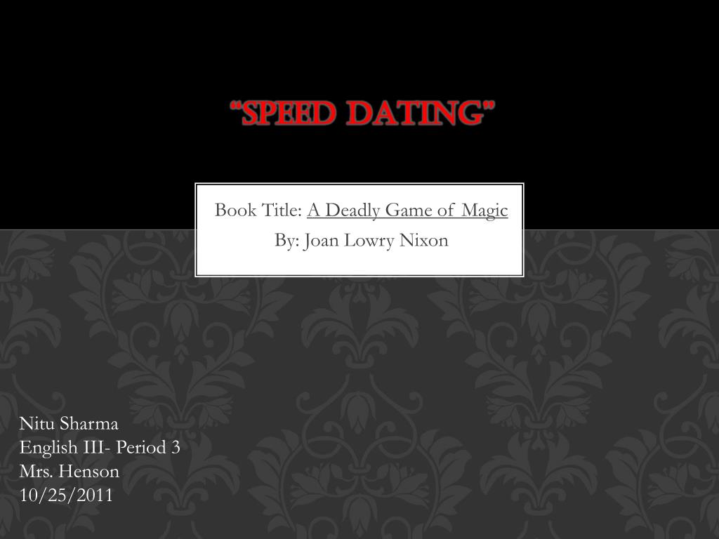 PPT - “Speed dating” PowerPoint Presentation, free download - ID:1923753