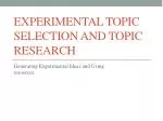 PPT - MOST FOCUSED RESEARCH TOPIC PowerPoint Presentation, free ...
