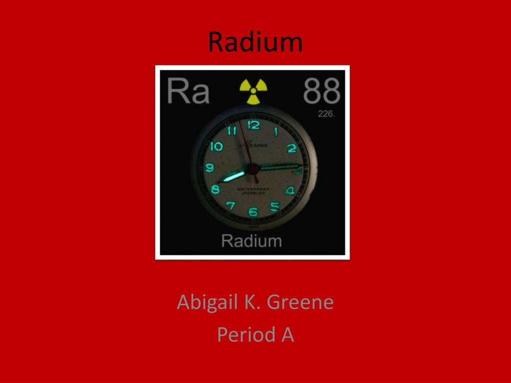 PPT - Radium PowerPoint Presentation, free download - ID:1924630