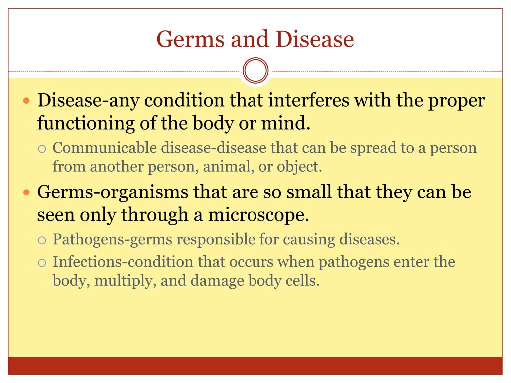 PPT - Germs and Disease PowerPoint Presentation, free download - ID:1926736