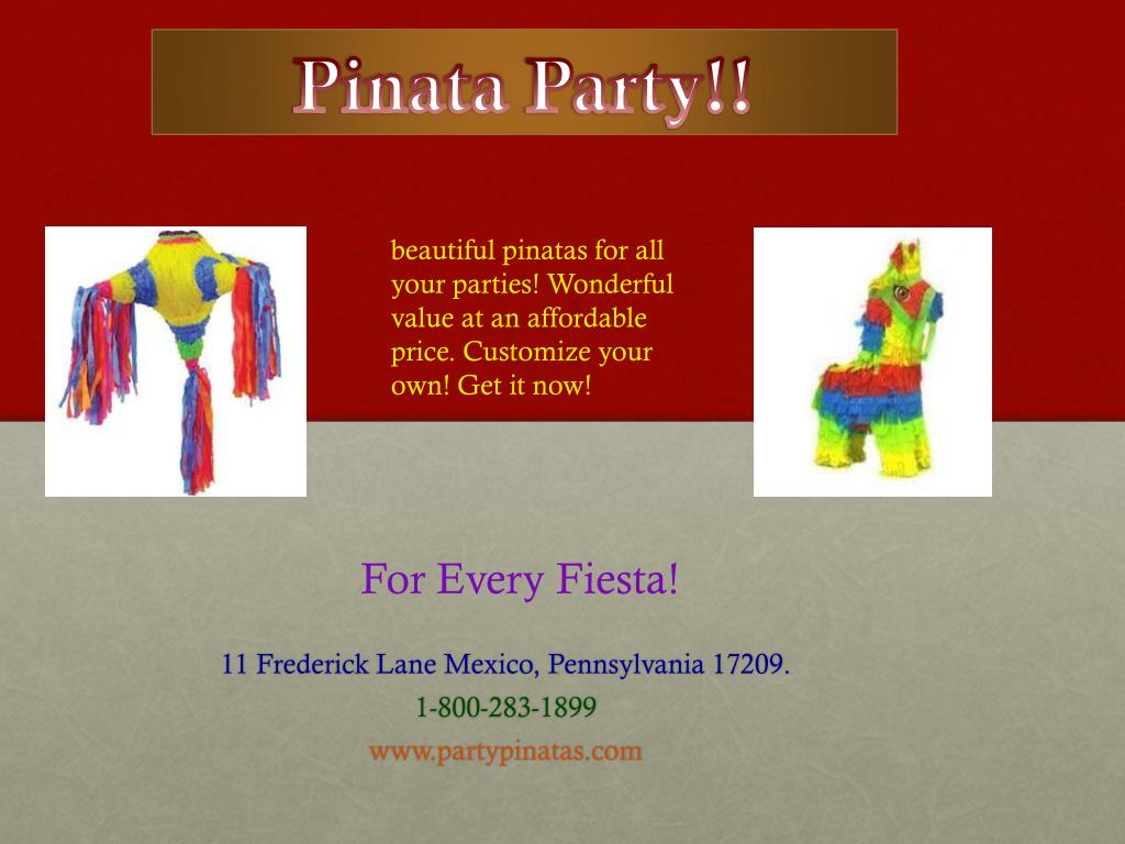 PPT - Pinata Party!! PowerPoint Presentation, free download - ID:1927907