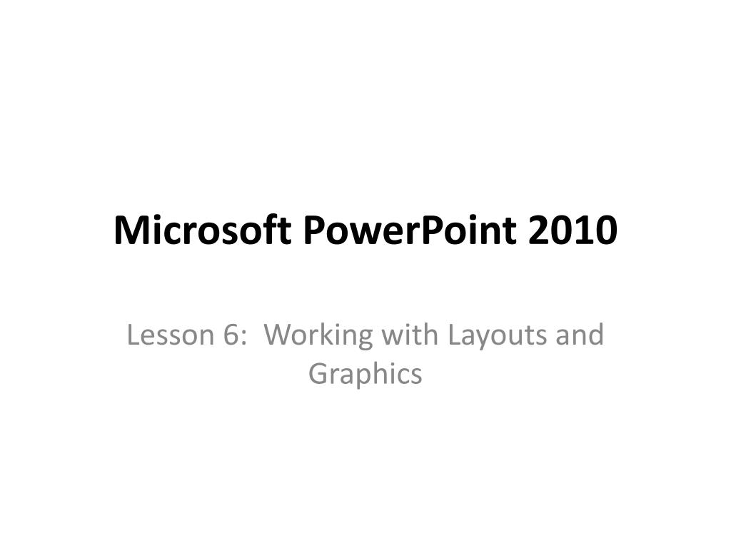 PPT - Microsoft PowerPoint 2010 PowerPoint Presentation, free download ...