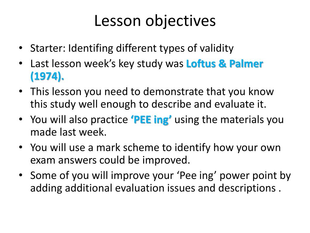 PPT - Lesson objectives PowerPoint Presentation, free download - ID:1929418