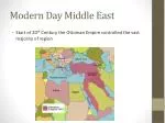 PPT - Creating the Modern Middle East PowerPoint Presentation, free ...