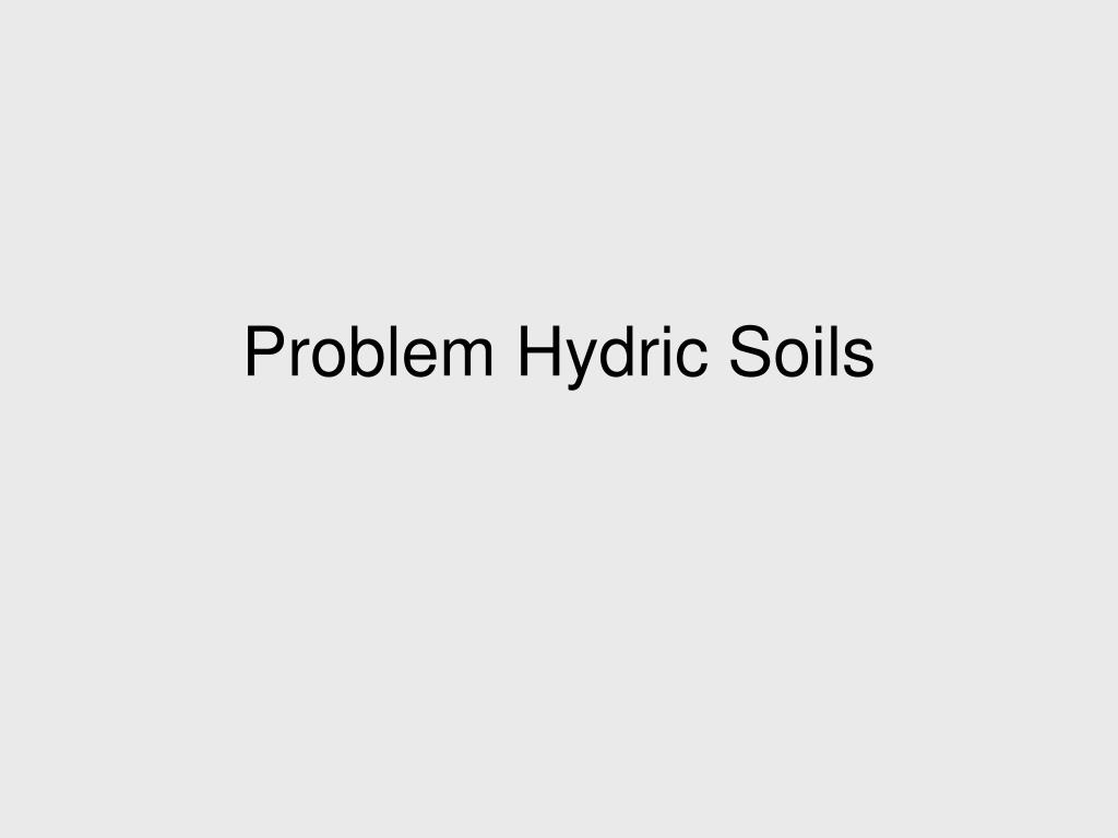 PPT - Problem Hydric Soils PowerPoint Presentation, free download - ID ...