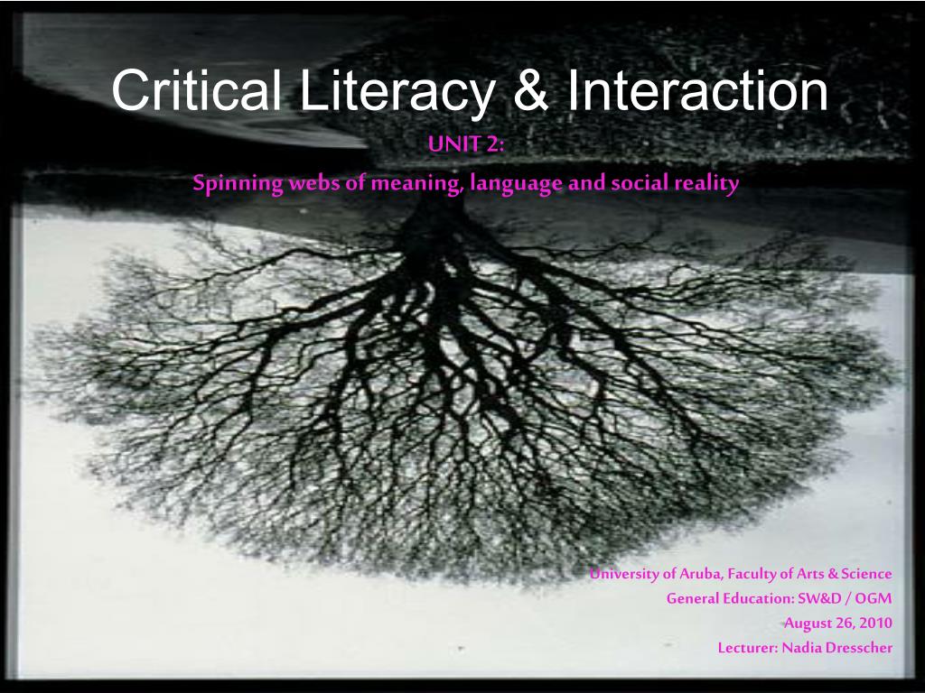 PPT - Critical Literacy & Interaction PowerPoint Presentation, free ...
