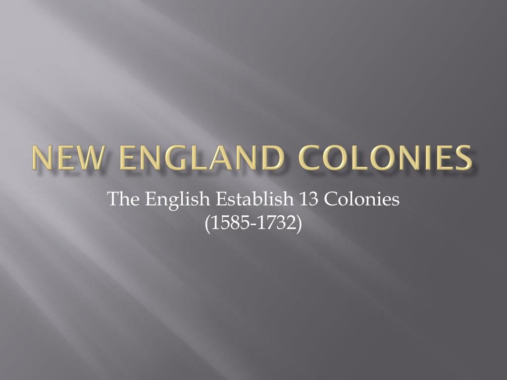 PPT - New England Colonies PowerPoint Presentation, free download - ID ...