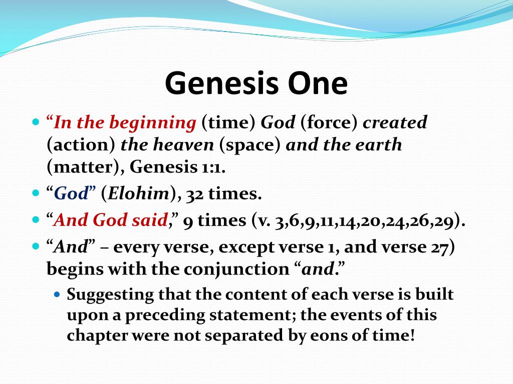 PPT - Understanding Genesis 1: The Creation Story Unveiled PowerPoint ...
