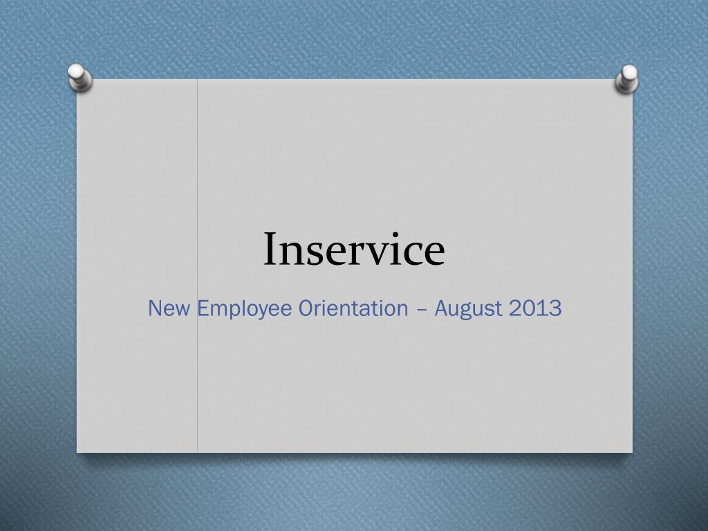 PPT - Inservice PowerPoint Presentation, free download - ID:1934819