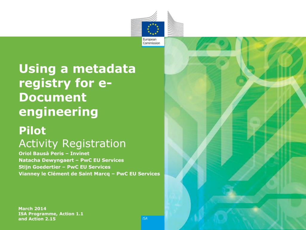 PPT - Using a metadata registry for e-Document engineering PowerPoint ...