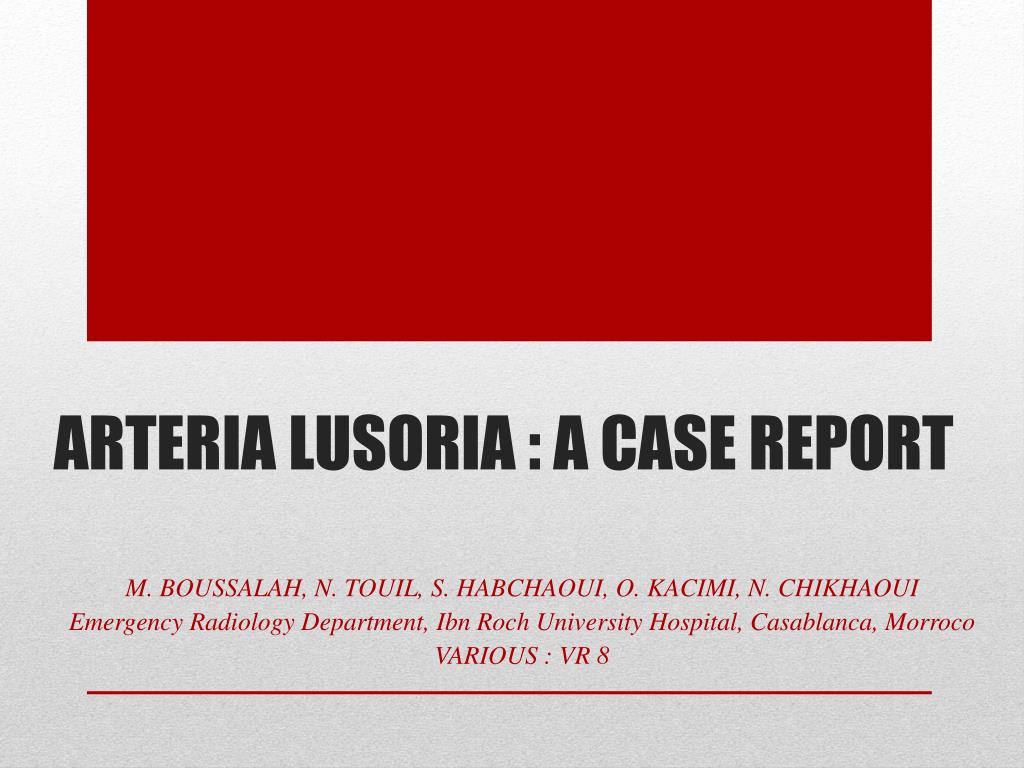 PPT - ARTERIA LUSORIA : A CASE REPORT PowerPoint Presentation, free ...