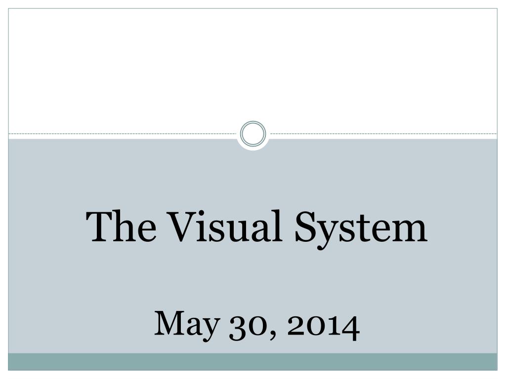 PPT - The Visual System May 30, 2014 PowerPoint Presentation, free ...
