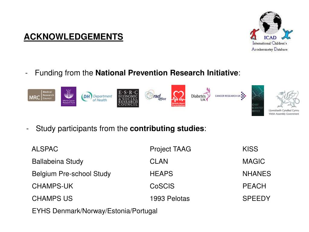 PPT - ACKNOWLEDGEMENTS PowerPoint Presentation, free download - ID:1937699