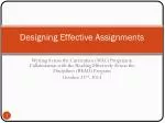 PPT - Designing Effective Homework Assignments PowerPoint Presentation ...