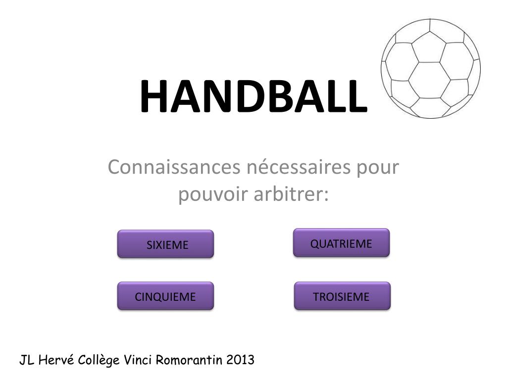 PPT - HANDBALL PowerPoint Presentation, free download - ID:1939152
