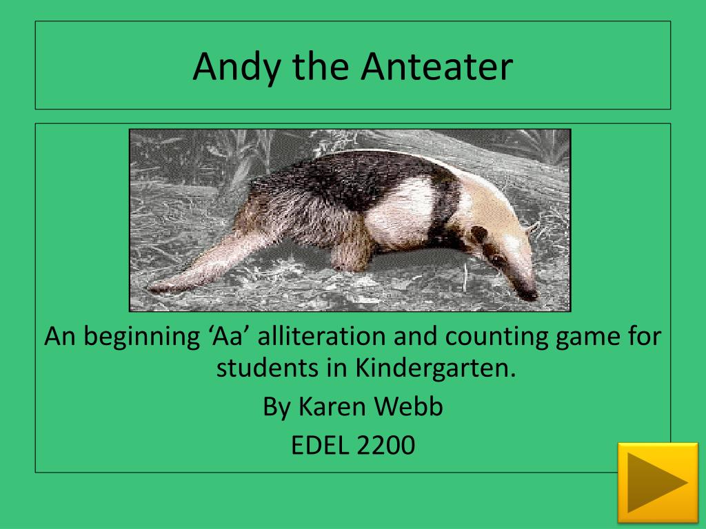PPT - Andy the Anteater PowerPoint Presentation, free download - ID:1941674