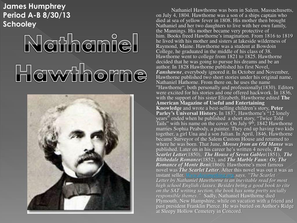 PPT - Nathaniel Hawthorne PowerPoint Presentation, free download - ID ...