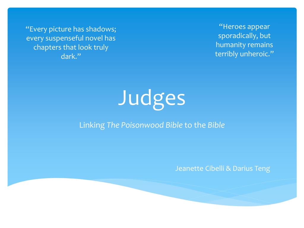 PPT - Judges PowerPoint Presentation, free download - ID:1944979
