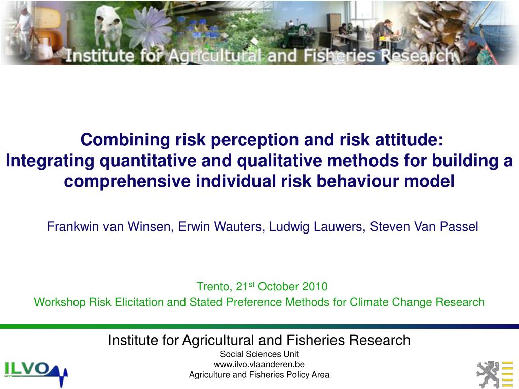 PPT - Combining risk perception and risk attitude: PowerPoint ...