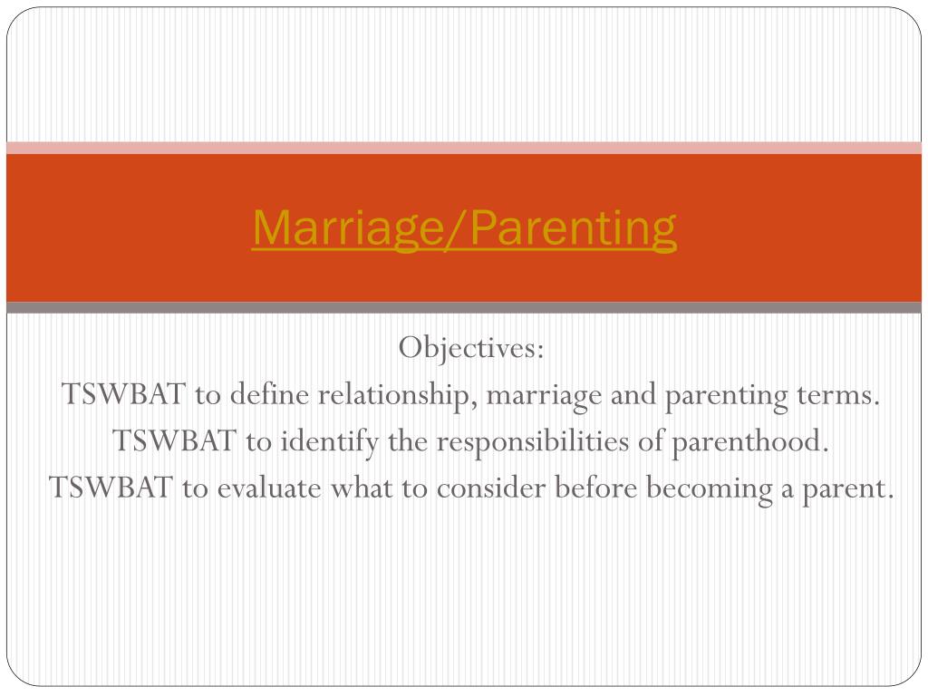 PPT - Marriage/Parenting PowerPoint Presentation, free download - ID ...