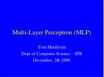 PPT - Multi-Layer Perceptron (MLP) PowerPoint Presentation, free ...
