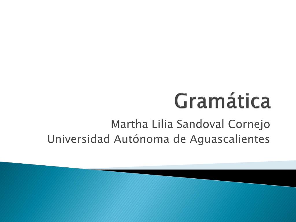 PPT - Gramática PowerPoint Presentation, free download - ID:1950150