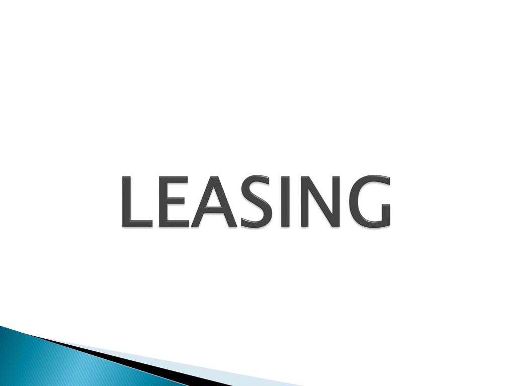 PPT - LEASING PowerPoint Presentation, free download - ID:1950810