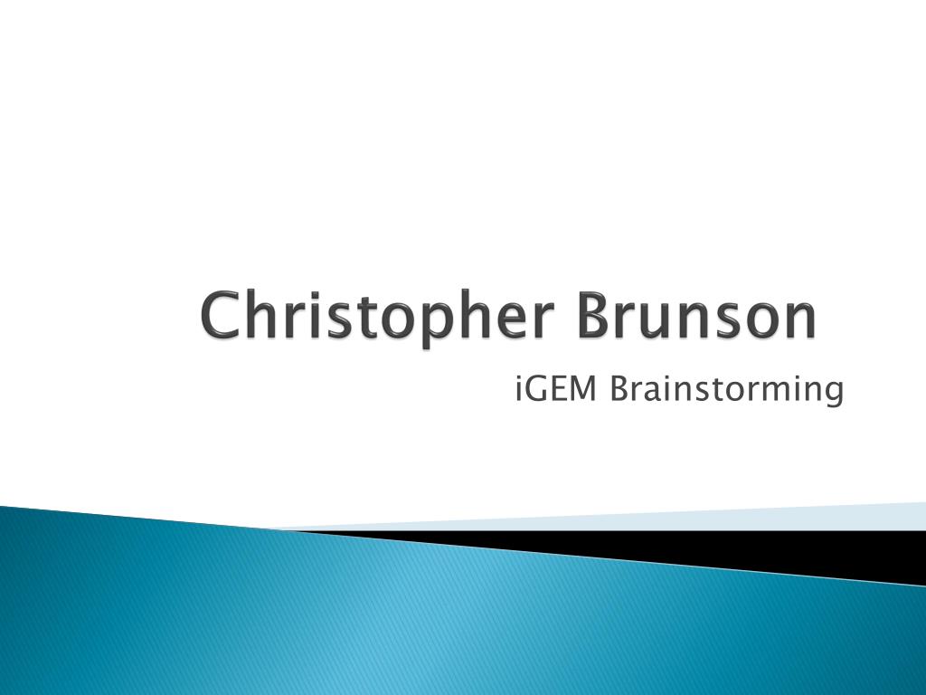 PPT - Christopher Brunson PowerPoint Presentation, free download - ID ...