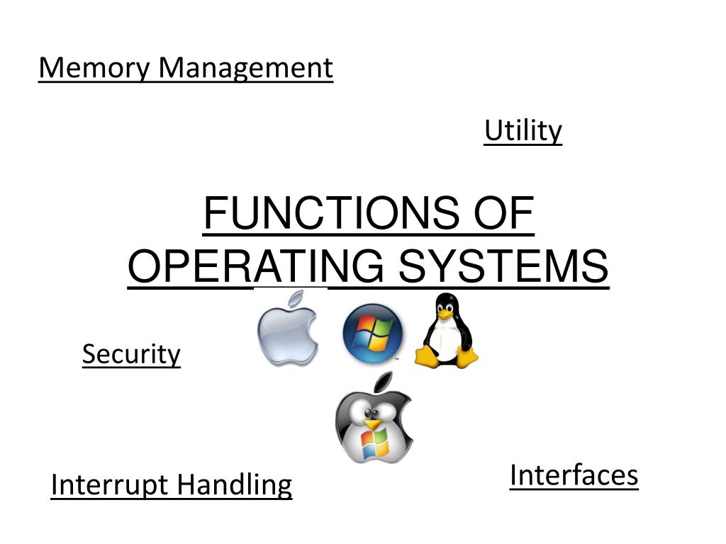 PPT - FUNCTIONS OF OPERATING SYSTEMS PowerPoint Presentation, free download - ID:1952855