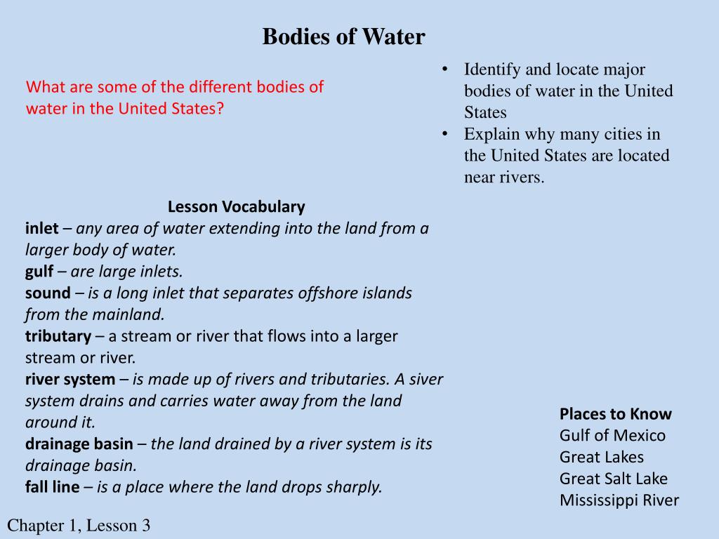 PPT - Bodies of Water PowerPoint Presentation, free download - ID:1952892