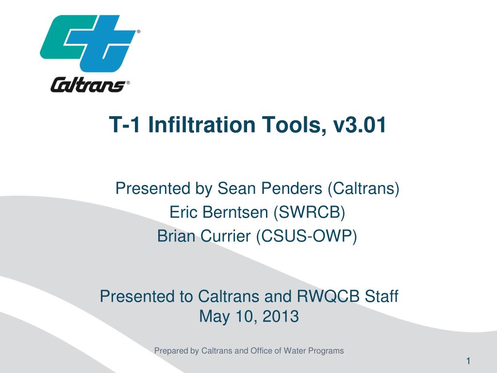 PPT - T-1 Infiltration Tools, v3.01 PowerPoint Presentation, free ...