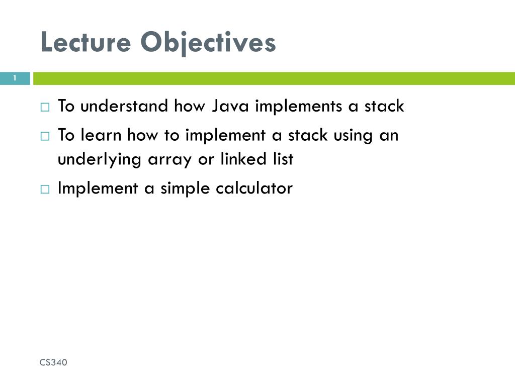 PPT - Implementing Stacks in Java: Array and Linked List Approaches ...