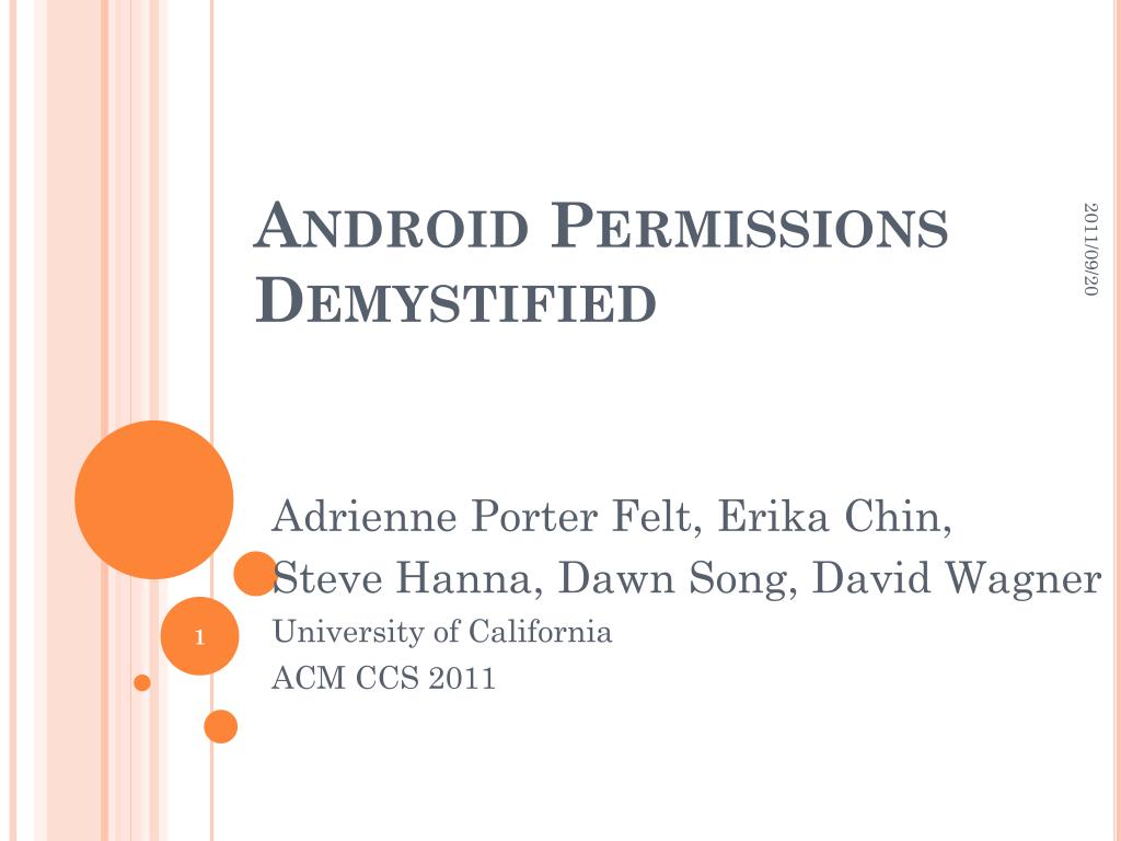 PPT - Android Permissions Demystified PowerPoint Presentation, free ...