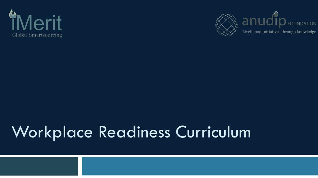 PPT - Workplace Readiness Curriculum PowerPoint Presentation, free ...