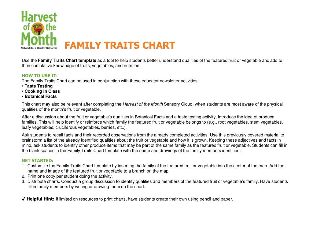PPT - FAMILY TRAITS CHART PowerPoint Presentation, free download - ID ...